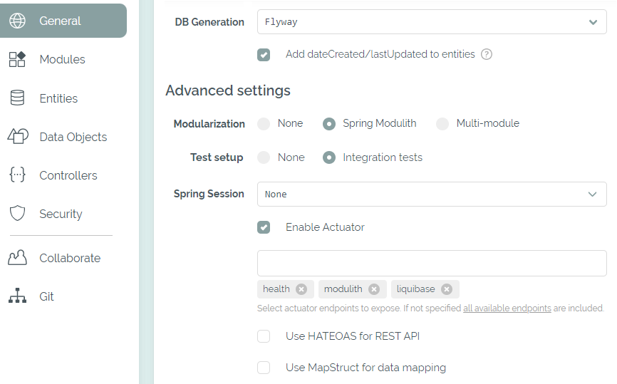 Rapid Spring Boot Prototypes | Bootify.io