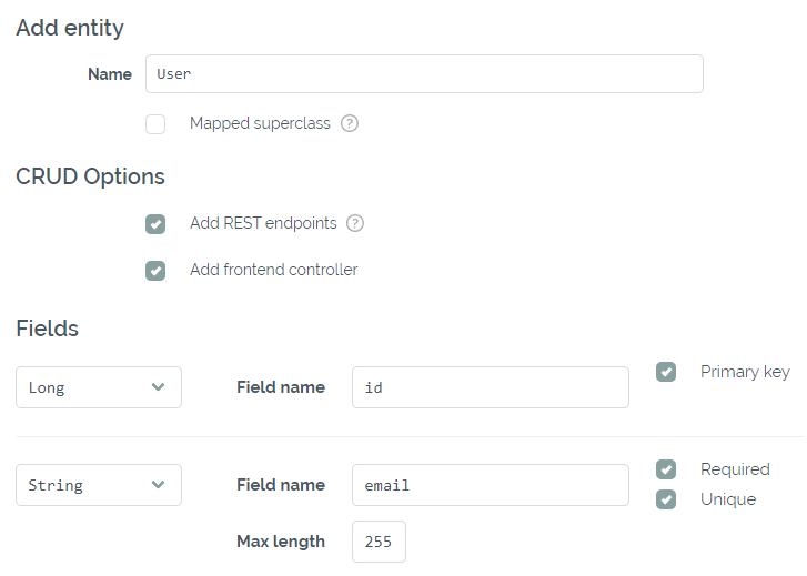 Quickstart (Free plan) | Bootify.io
