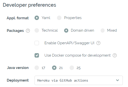 Quickstart (Free plan) | Bootify.io